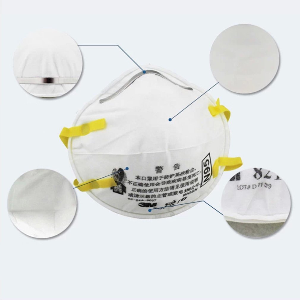3M 8210 USA Genuine N95 Respirator Face Mask – NIOSH, CE, FDA Approved ...