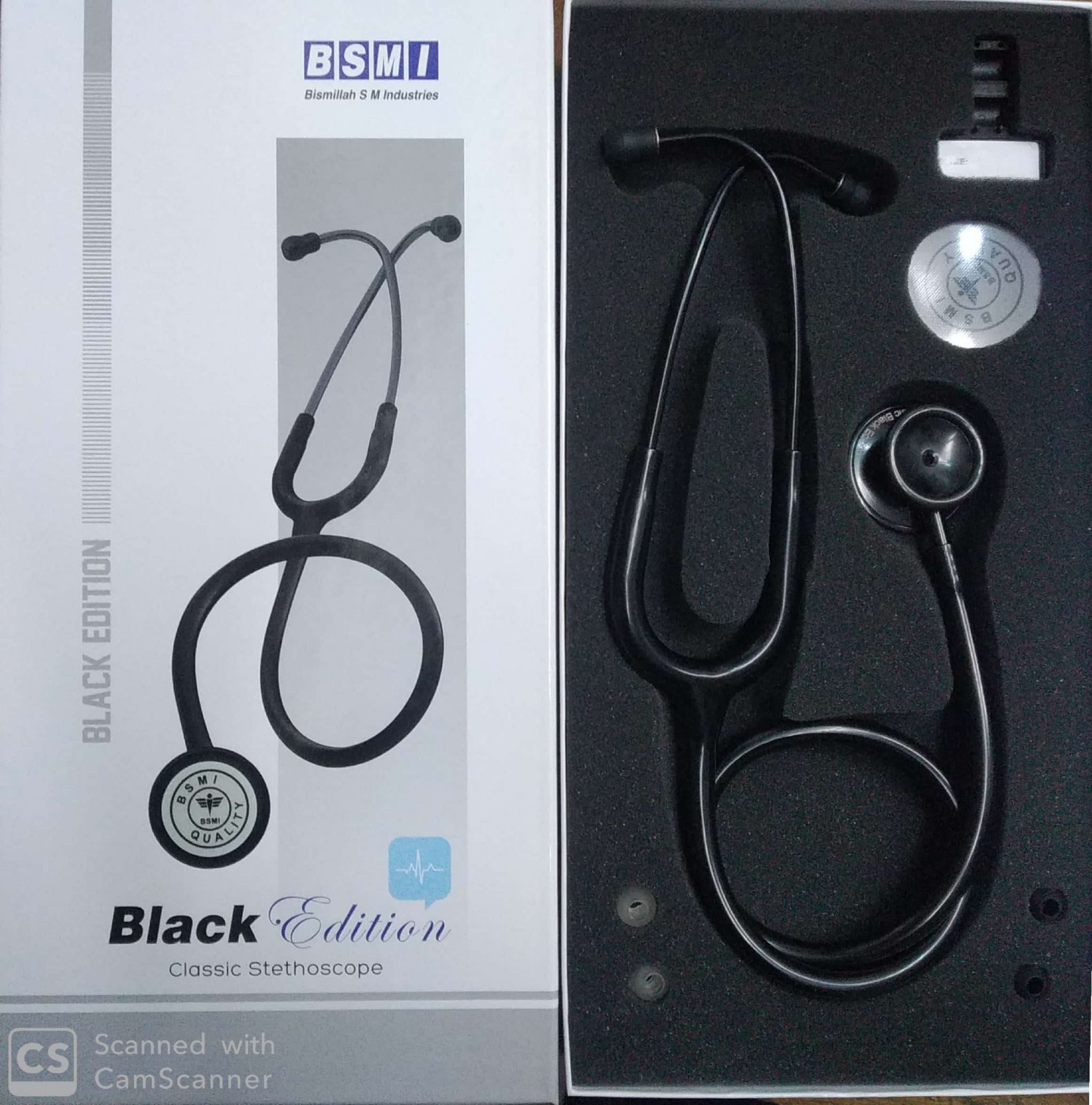 BSMI Classic Stethoscope - Black Edition - Medistore